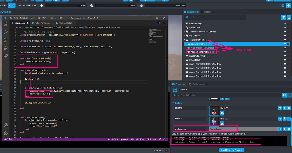 Trigger Audio on Spawn One Time - Help - Core Creator Forums