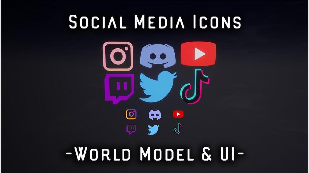 [MODEL/UI] Social Media Icons - Community Content - Core Creator Forums