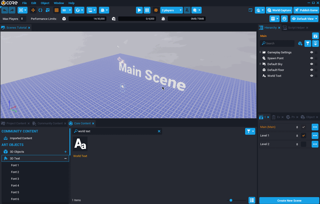 Core Scenes - Everything you need to know - Tutorials - Core Creator Forums